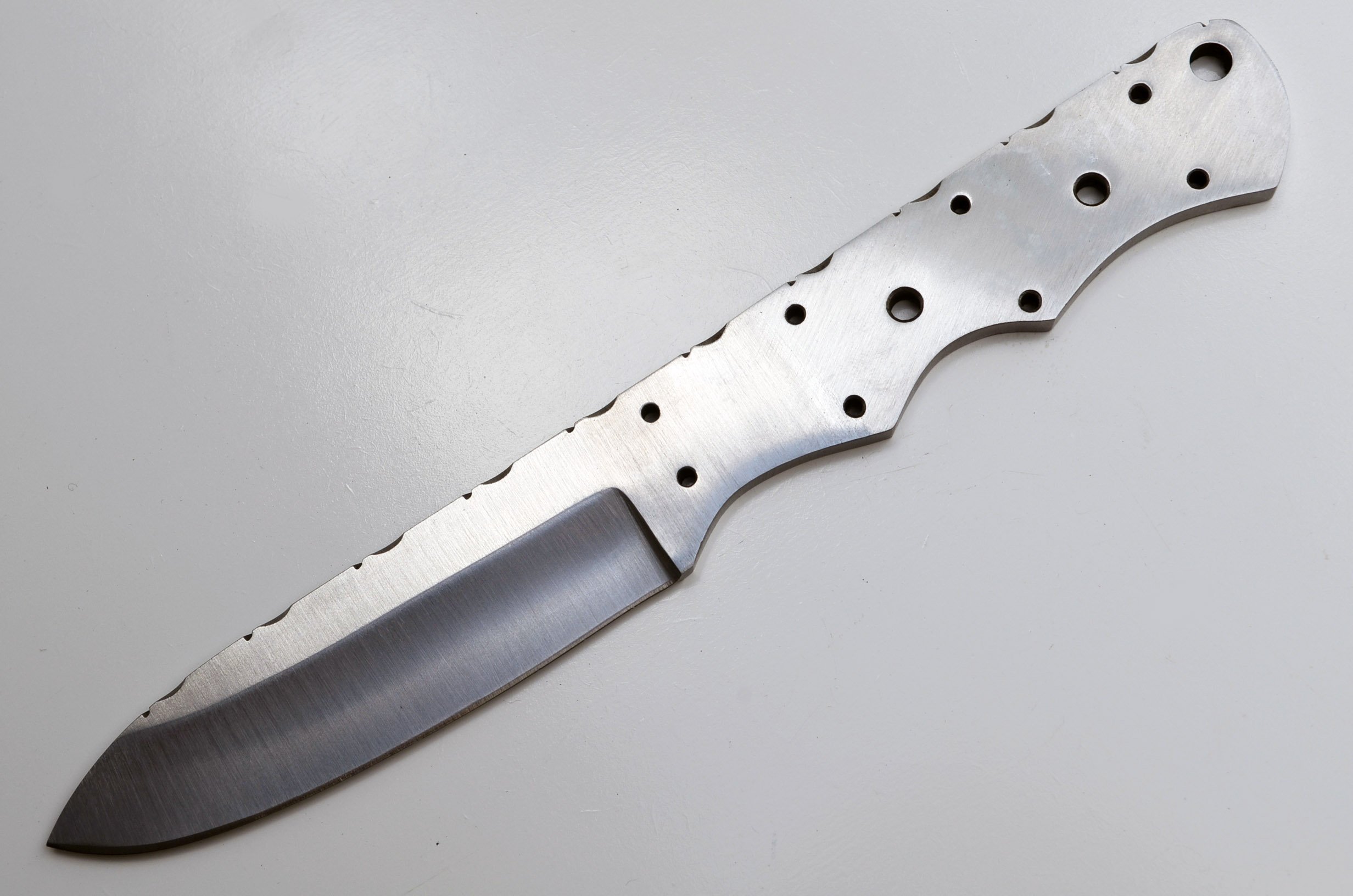 Whole Earth Supply Drop Point D-2 Steel Knife Blank Blade Hunting Skinning Skinner D2