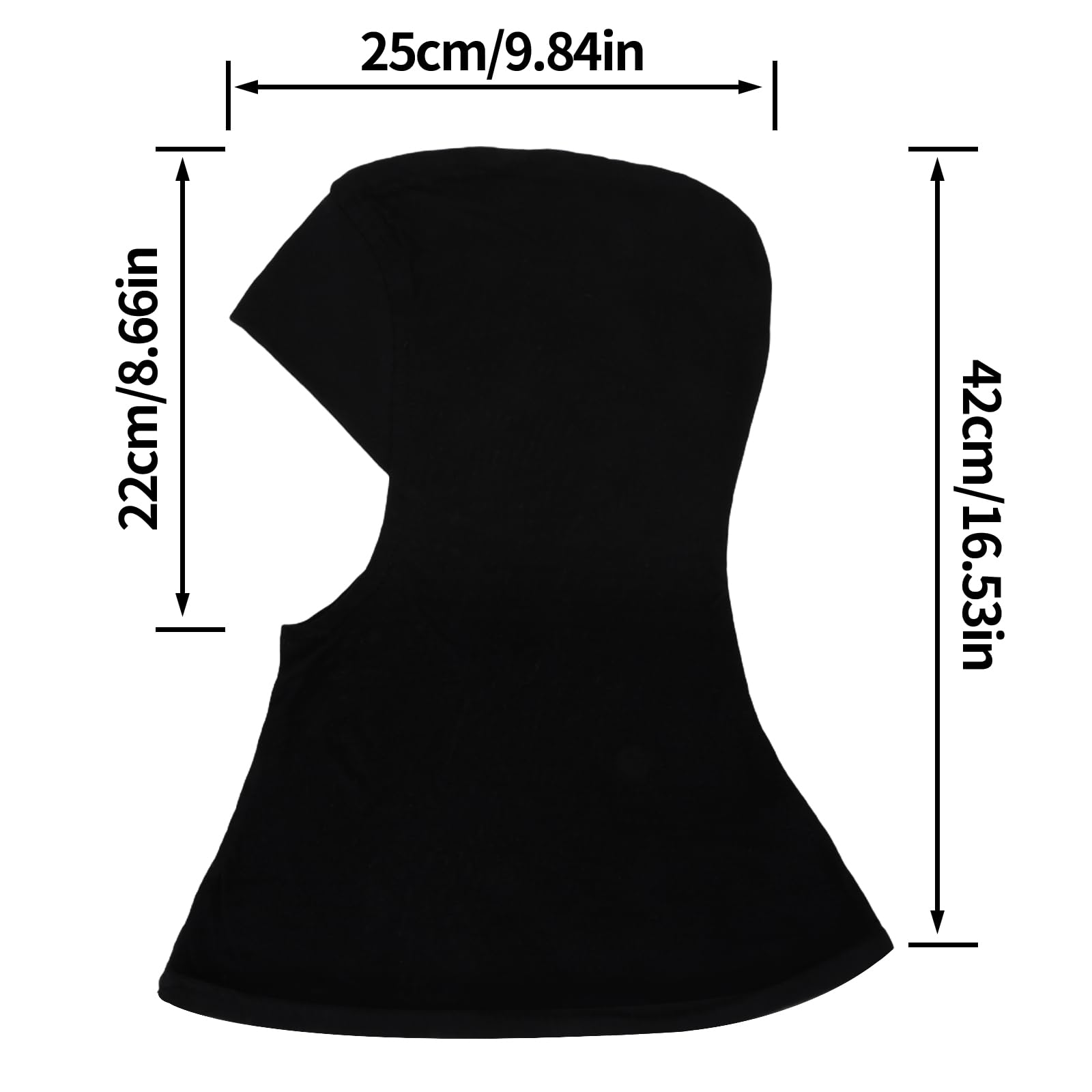WLLHYF Solid Shawl Hijab for women Muslim Soft Breathable Stretch Long Hair Head Wraps Headkerchief Undercap for Women(Black)