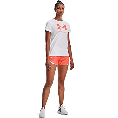 Under Armour Womens Live Sportstyle Graphic Short Sleeve Crew Neck T-Shirt, White (107)/White, Medium