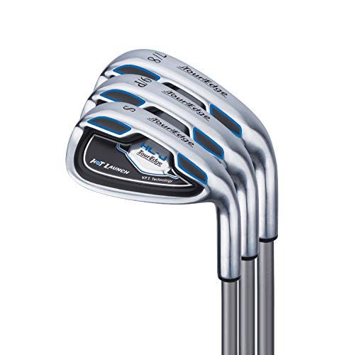 Tour Edge HL-J Junior Complete Golf Set with Bag (Right Hand, Graphite, 1 Putter, 3 Irons, 1 Hybrid, 1 Fairway, 1 Driver 11-14 YRS) Royal Blue
