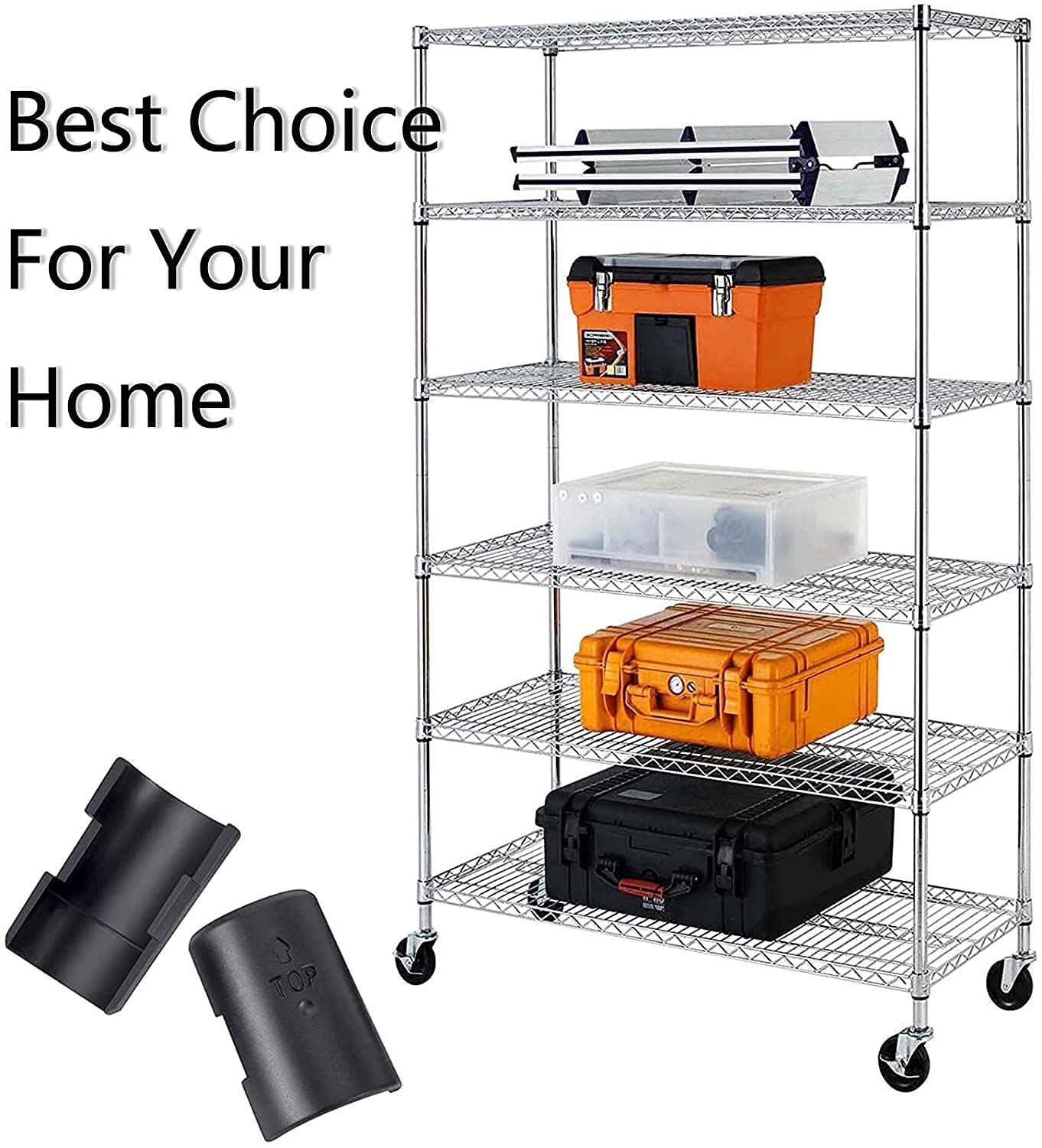 Wire Shelf Clips Shelving Sleeves - 50 Pack Shelf Lock Clips for 1" Post- Shelving Sleeves Replacements for Wire Shelving System