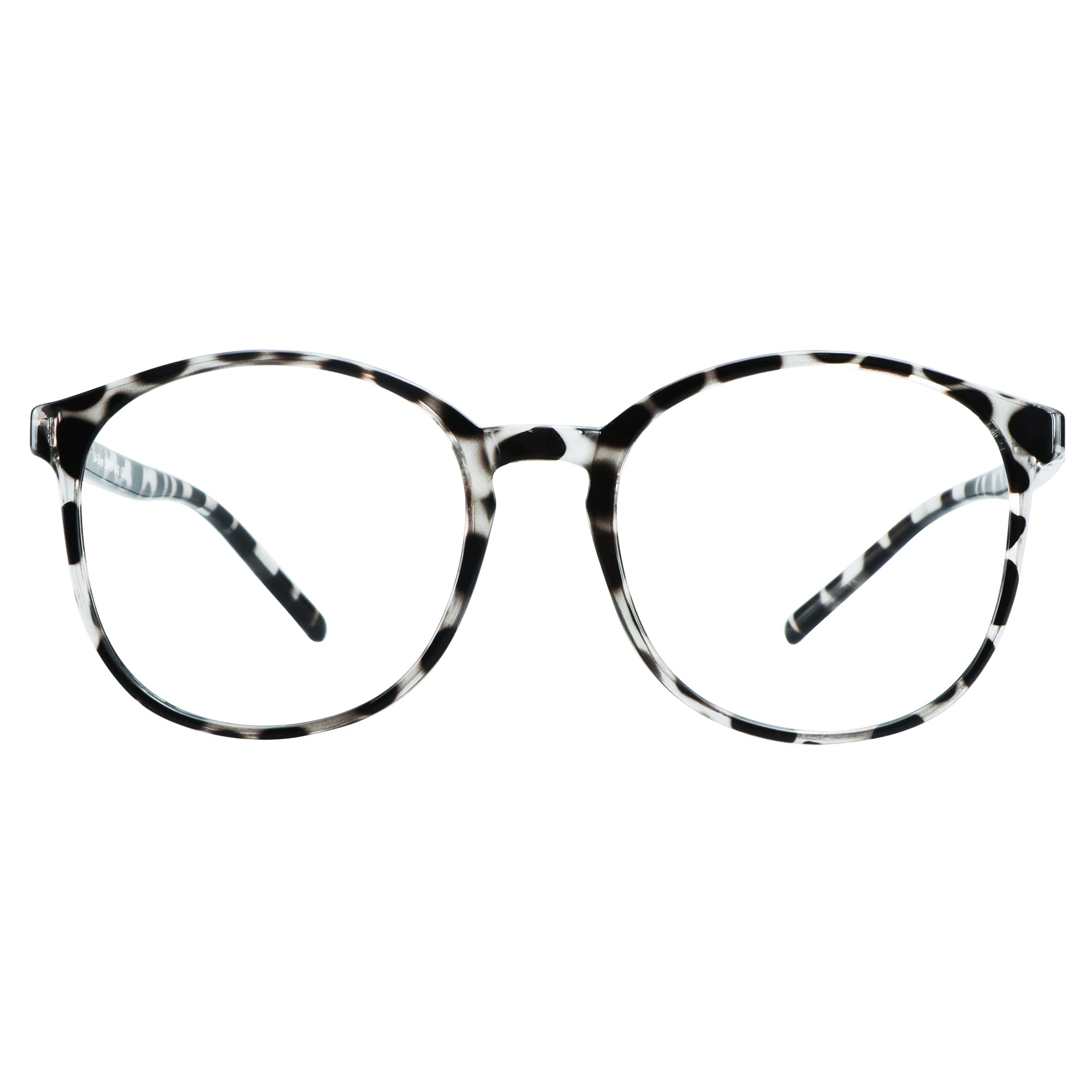 VisionGlobal Blue Light Blocking Glasses for Women/Men, Anti Eyestrain, Computer Reading, TV Glasses, Stylish Oval Frame, Anti Glare(Leopard,No Magnification)