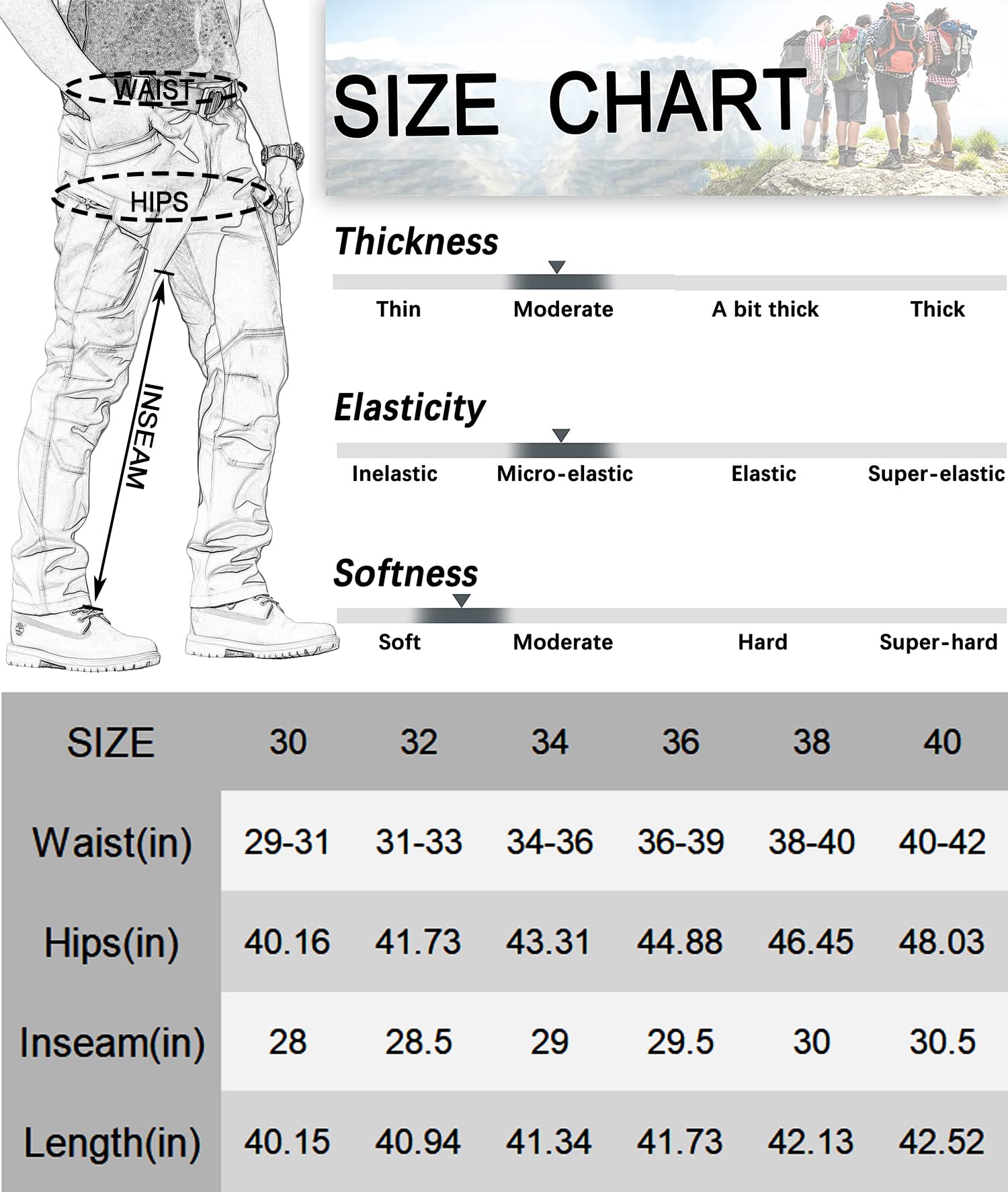 YAXHWIV Men's Flex Ripstop Tactical Pants Lightweight Hiking Casual Cargo Pants for Men with Multi Pockets Water Resistant(No Belt)