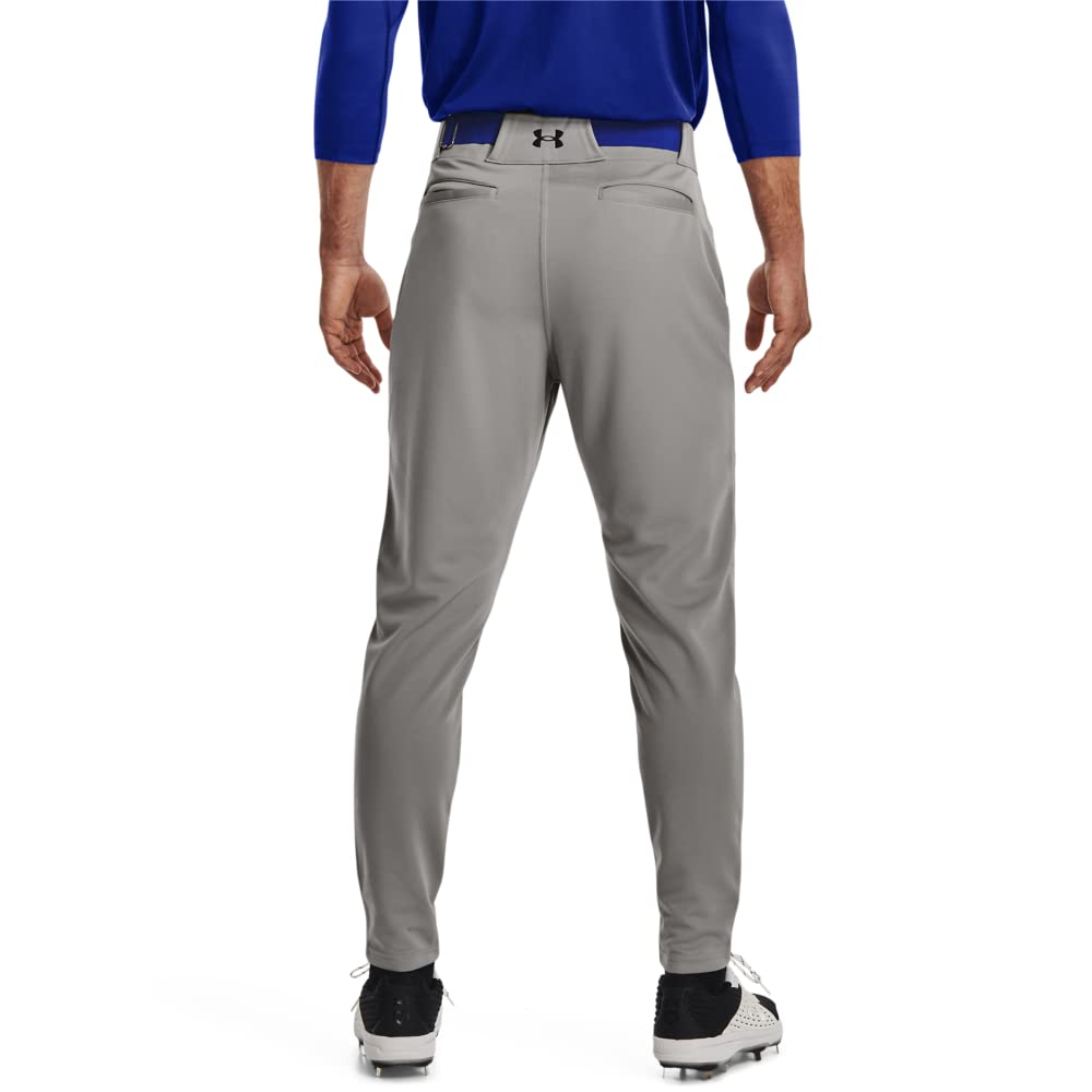 Under Armour Men's Utility Baseball Straight Leg Pant Pipe 22, (080) Baseball Gray / / Black, X-Large