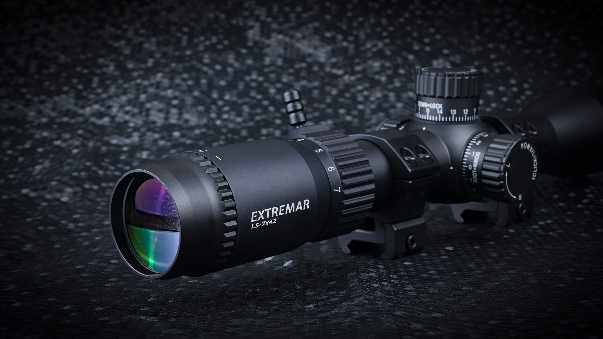Viiko Long Eye Relief Scope 1.5-7x42 Half Mildot Illuminated Reticle 7.8β Eye Relief Fits Mosin 1891/30 M39 M44 Huge Eye Box Switch Viewer