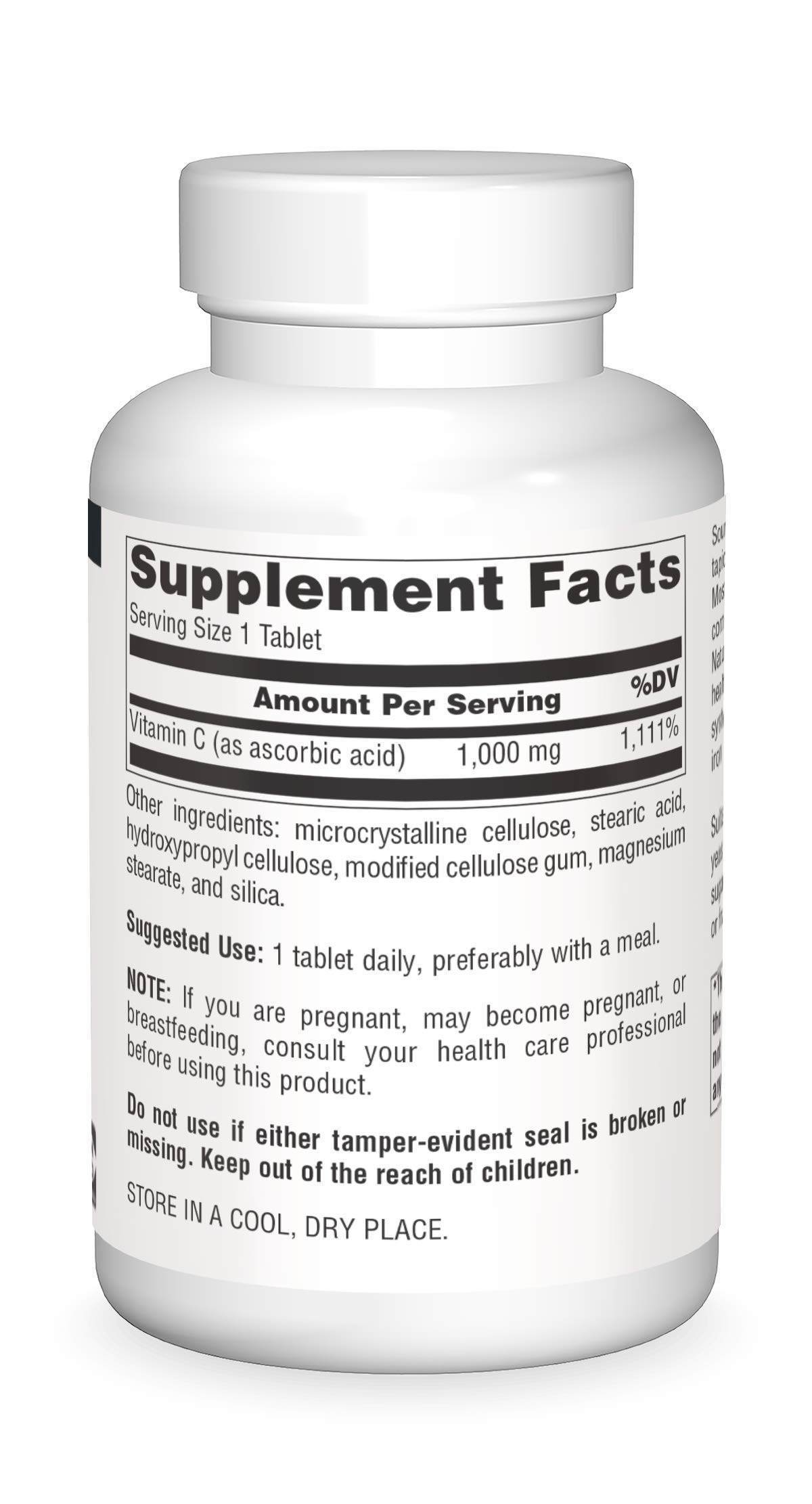 SOURCE NATURALS C Corn Free Non-GMO 1000 Mg Tablet, 240 Count
