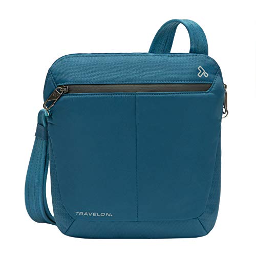 Travelon Anti-Theft Active Small Crossbody, Teal, 43126 380