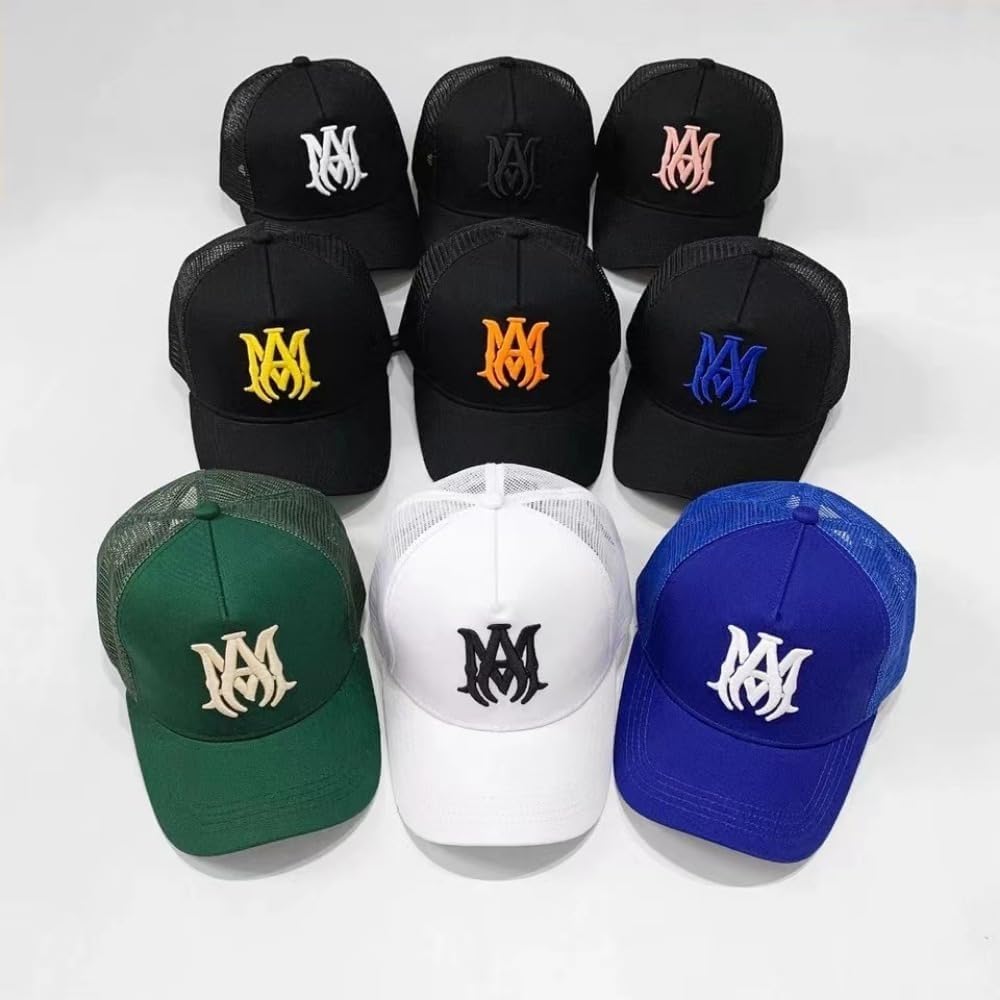 Trucker hat, baseball cap, embroidered letter print, adjustable unisex baseball cap