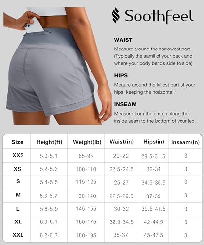 Women's Running Shorts High Waisted Quick-Dry 3 Inch Gym Workout Athletic Shorts for Women with Zipper Pocket(Army Green, M)