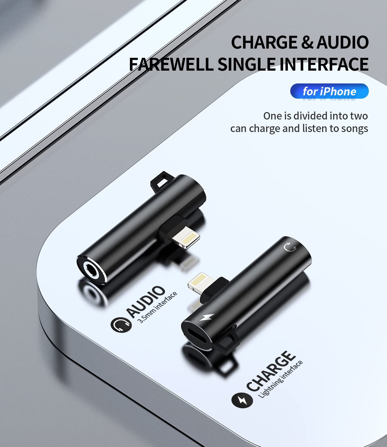 Zoyuzan Lightning to 3.5mm AUX Audio Adapter for iPhone 11, 12, Mini, Pro, Max, XS, XR - Male to Female