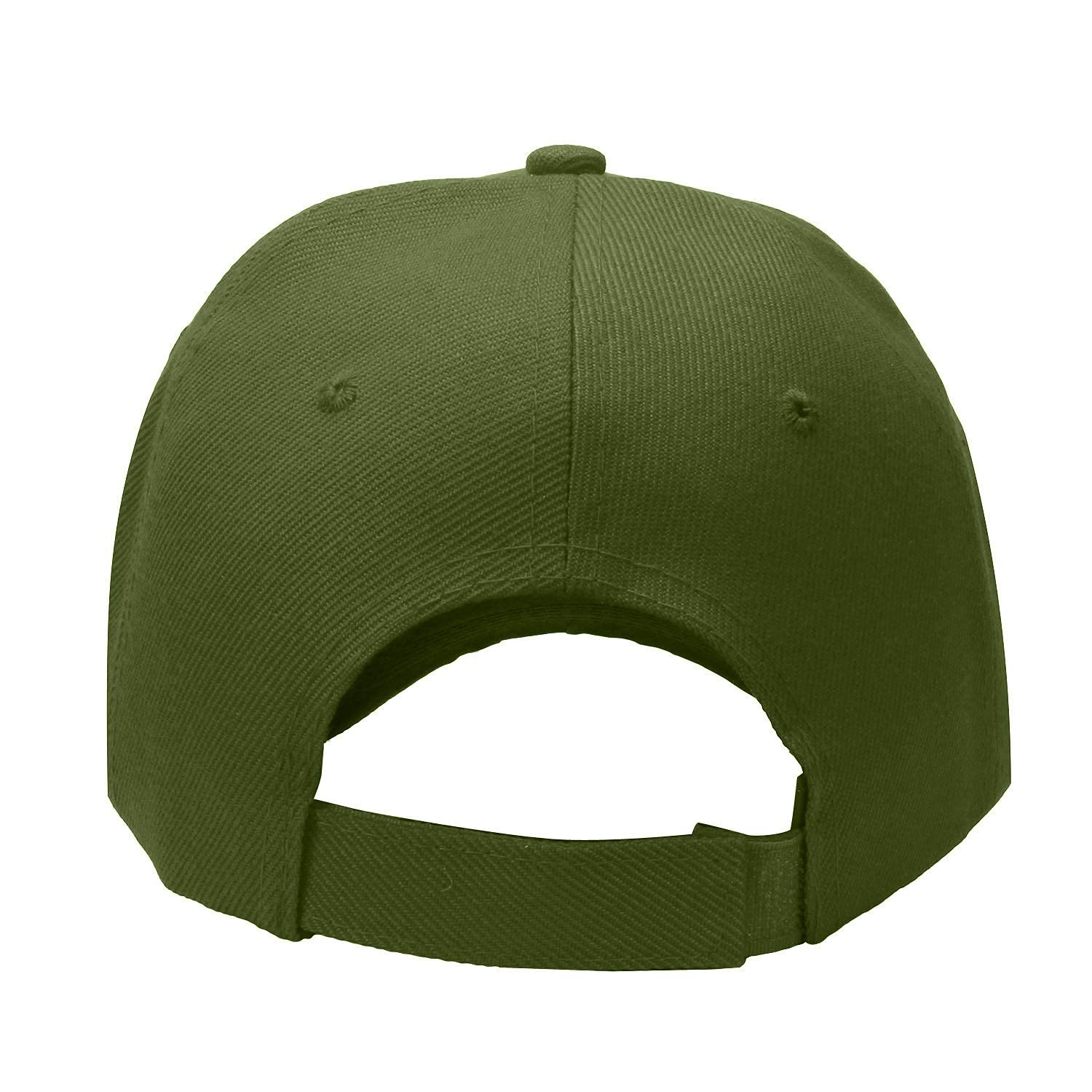 Wholesale Lot 12-Pack Baseball Cap Adjustable Size Plain Blank Solid Color (12pk Black)