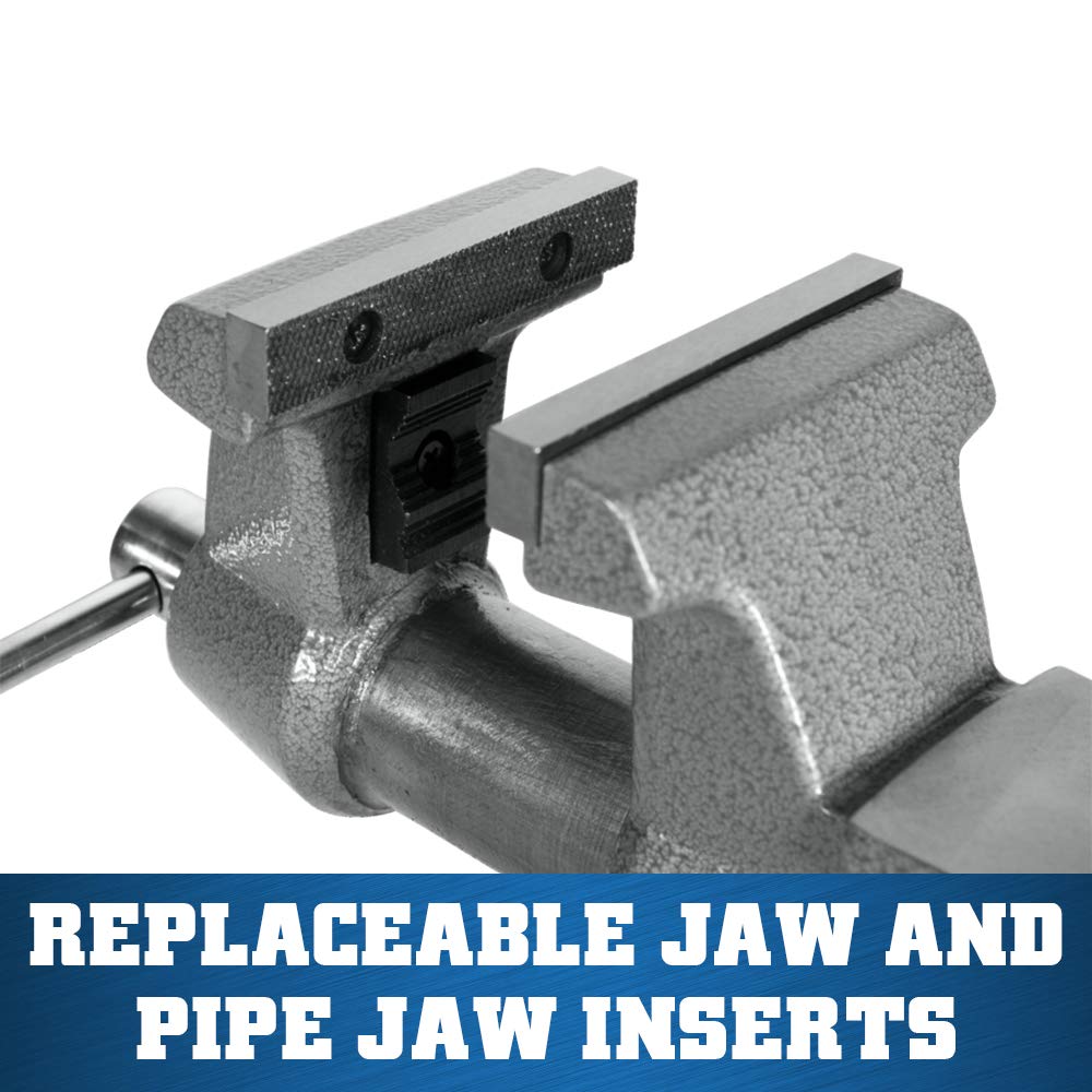 Wilton Mechanics Pro Bench Vise, 4-1/2" Jaw Width, 4" Jaw Opening, 3-1/2" Throat (Model 845M)