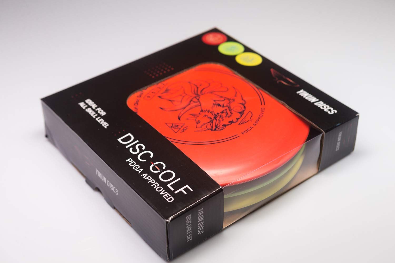 Yikun Disc Golf Starter Set PDGA Approved 4 Disc Golf Starter Kits for Men, Women, and Kids, Putter, Midrange, Driver, Mini Disc, Weight Ranges 165-175, Beginner Discs Golf Set