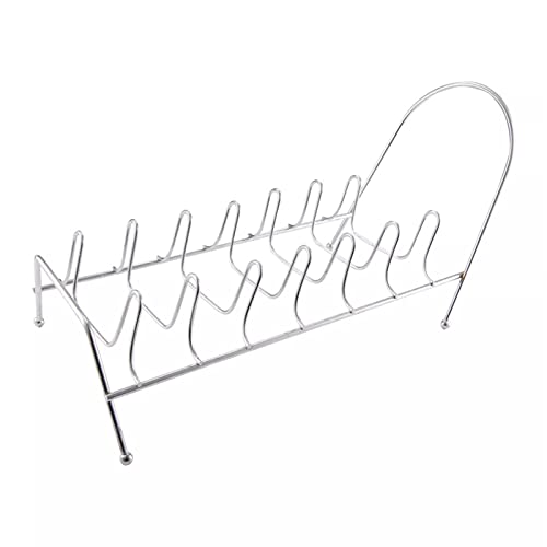 VENOAL Dish rack Pan Stainless Steel Pot Lid Plates Kitchen Slots Sink Countertop Holder Dish Rack Bowl Storage Shelf Drying Stand Draining