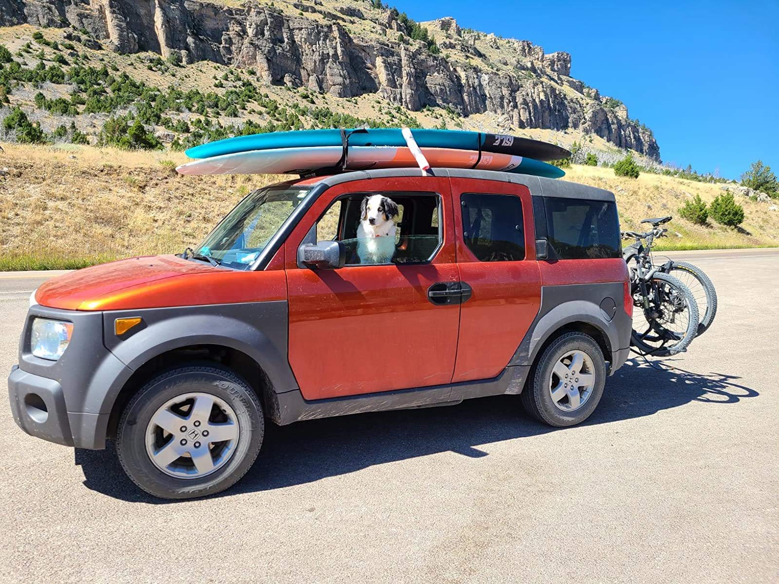 WONITAGO Soft Roof Rack Pads with Single Wrap-Rax Straps and Storage Bag, Universal Car Roof Rack for Surfboard, Kayak, SUP Paddleboard, Canoe, 28" (Pair)