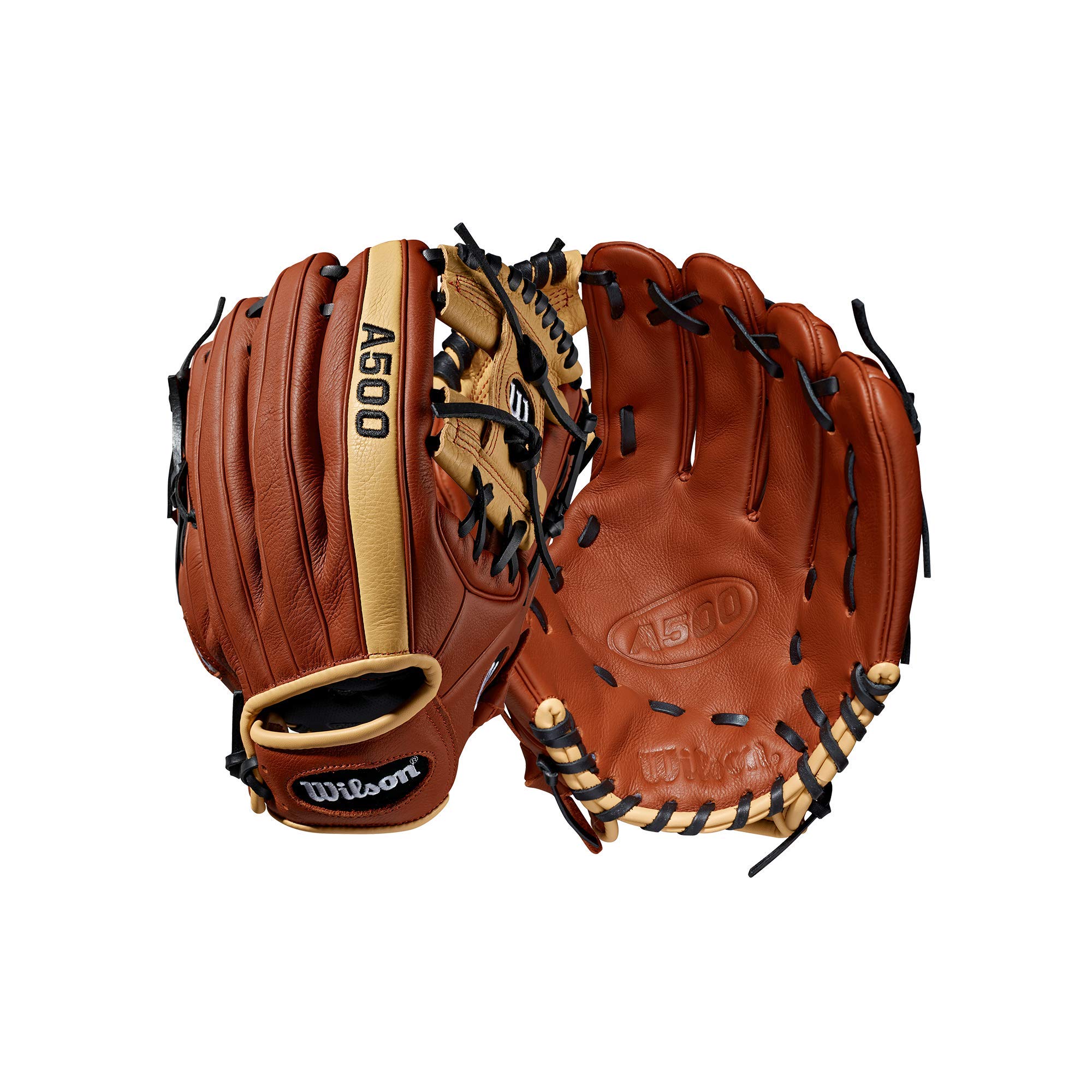 WILSON Sporting Goods 2019 A500 Baseball Glove - Right Hand Throw Copper/Blonde, 11"