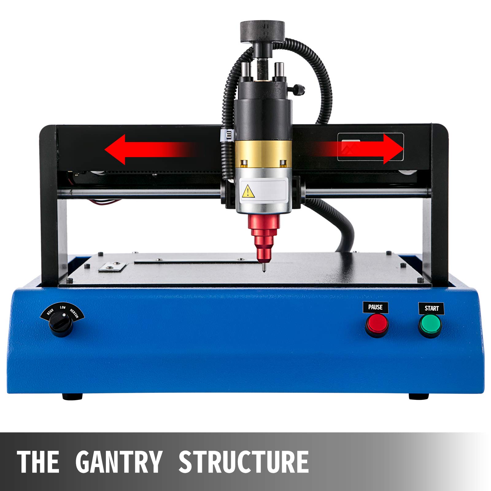 VEVOR Electric Marking Machine 300X200mm Metal Marking Machine 400W Dot Peen Marking Machine Marking Depth 0.05mm-1mm for Marking Code, Serial Number, Letter, Logo(110V)