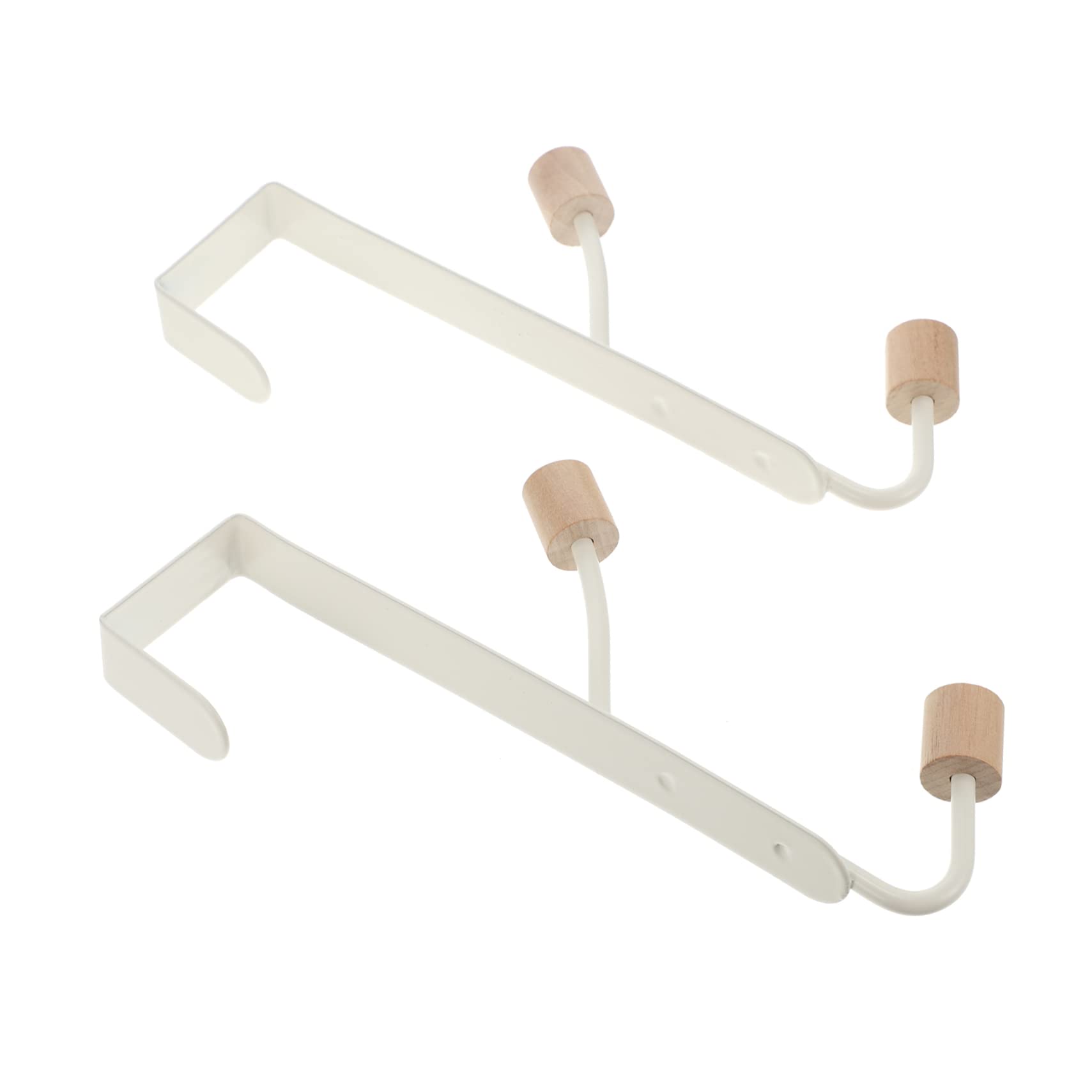 Zerodeko 18 Pcs Coat Hook Behind Door Behind Door Hooks Over Door Towel Hanger Hooks for Hanging Coats Over The Door Coat Hook Storage Hangers Storage Hook White Hook Rack Wood Hook up