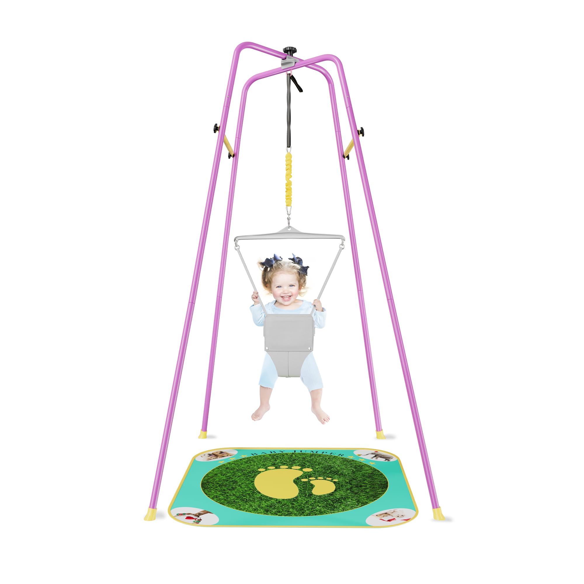 YIsintruan - The Original Baby Exerciser with Super Stand for Active Babies That Love to Jump and Have Fun (Standard, Purple)