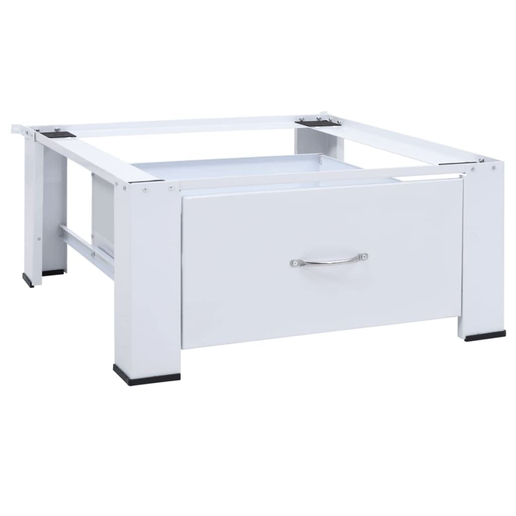 Washing Machine Pedestal Base Stand with Drawer Storage Stacking Kit Shelf Dryer Mini Refrigerator Cabinet Stackable Kit Utility Room,Washing Room With Drawer,Load capacity:220.5 lb,27.2"x27.2"x12.8"