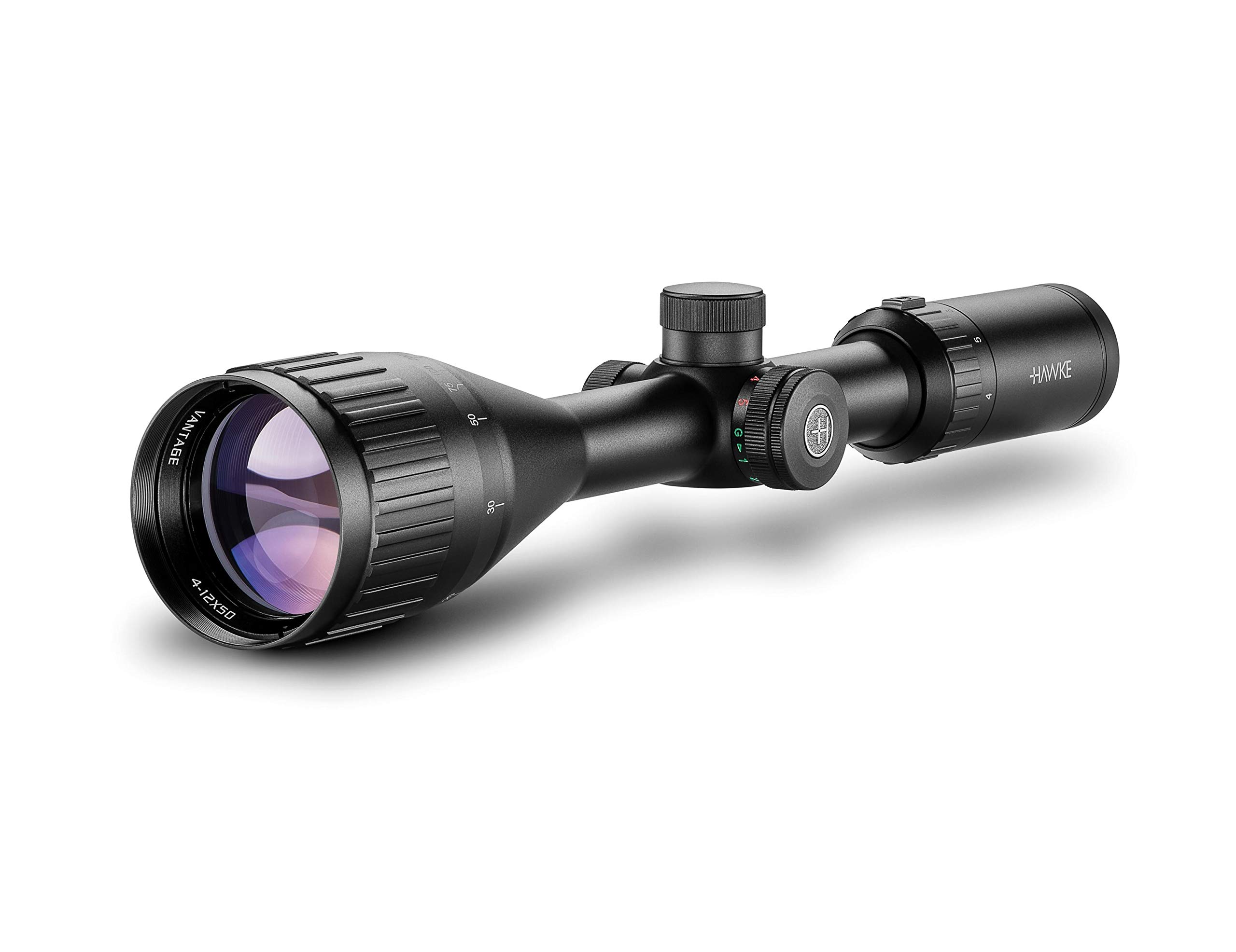 Vantage IR Riflescope 4-12X50 AO, 1", Mil Dot (Etched)