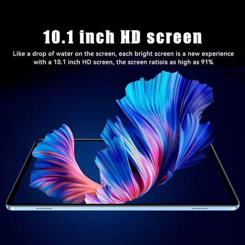 YLOMAY 10.1" Android 12Tablet PC, 4GB+64GB ROM/256G Expandable Computer Tablets, 10 Core IPS HD Ultra-Thin Screen| 2.4G+5G WiFi Bluetooth| Dual SIM Voice Calls GPS 13MP CamerasĀ