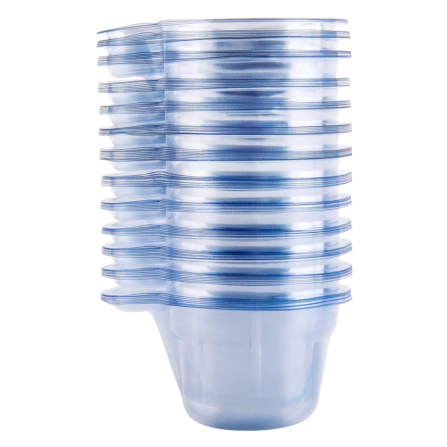World Backyard Disposable Plastic Urine Collection Cups, 60ML 100 Pack Specimen Container for Pregnancy Confirm, Ovulation inspect, pH Test Etc. 2 OZ