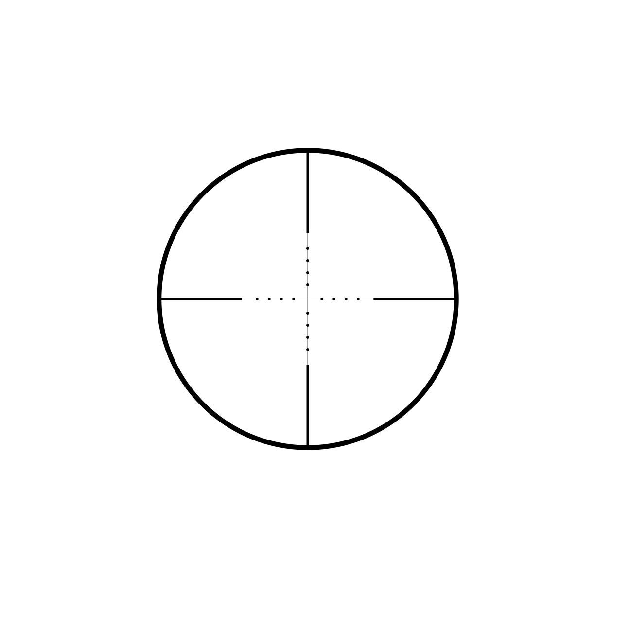 Vantage Riflescope 4-12x40 AO, 1", Mil Dot (Wire)