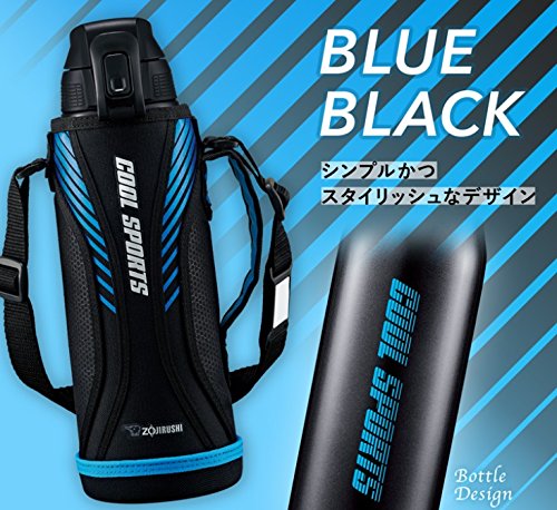 ZOJIRUSHI Water Bottle Straight drink Sports Type sutenresuku-rubotoru 1.0l Blue Black SD β bxl-fa10 β BB