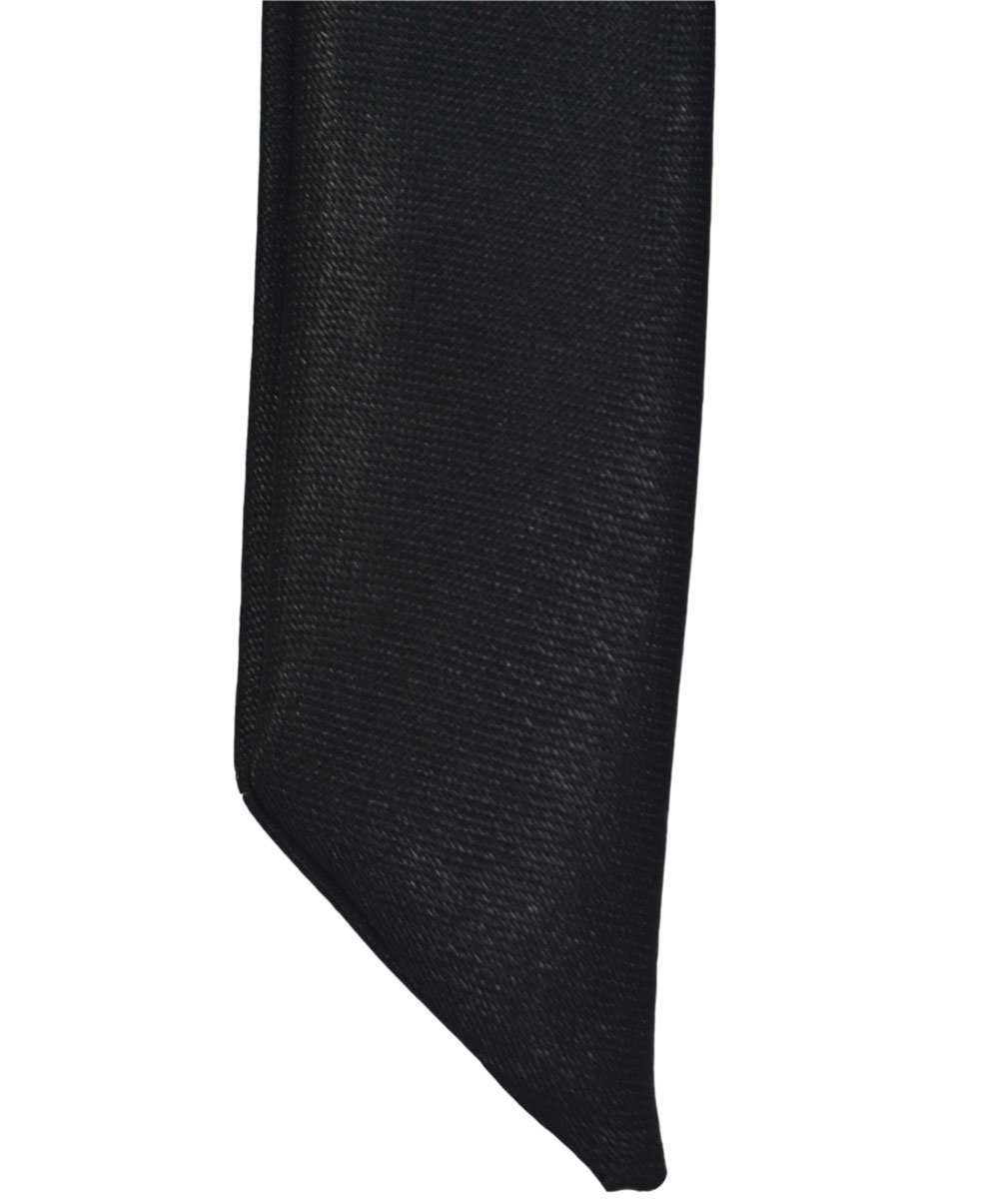Women Long Silk Bow Tie, Ladies Satin Self Necktie/Ribbon BowTie For T-shirt Decoration Valentine's Day Gift W-B-T1 (black)