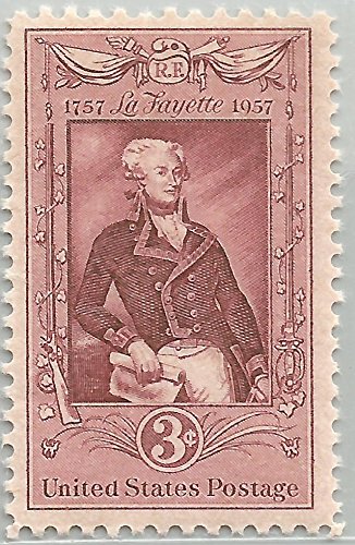 U.S. Stamp Scott 1097 Marie Joseph Paul Yves Roch Gilbert Du Motier Marquis de Lafayette MNH