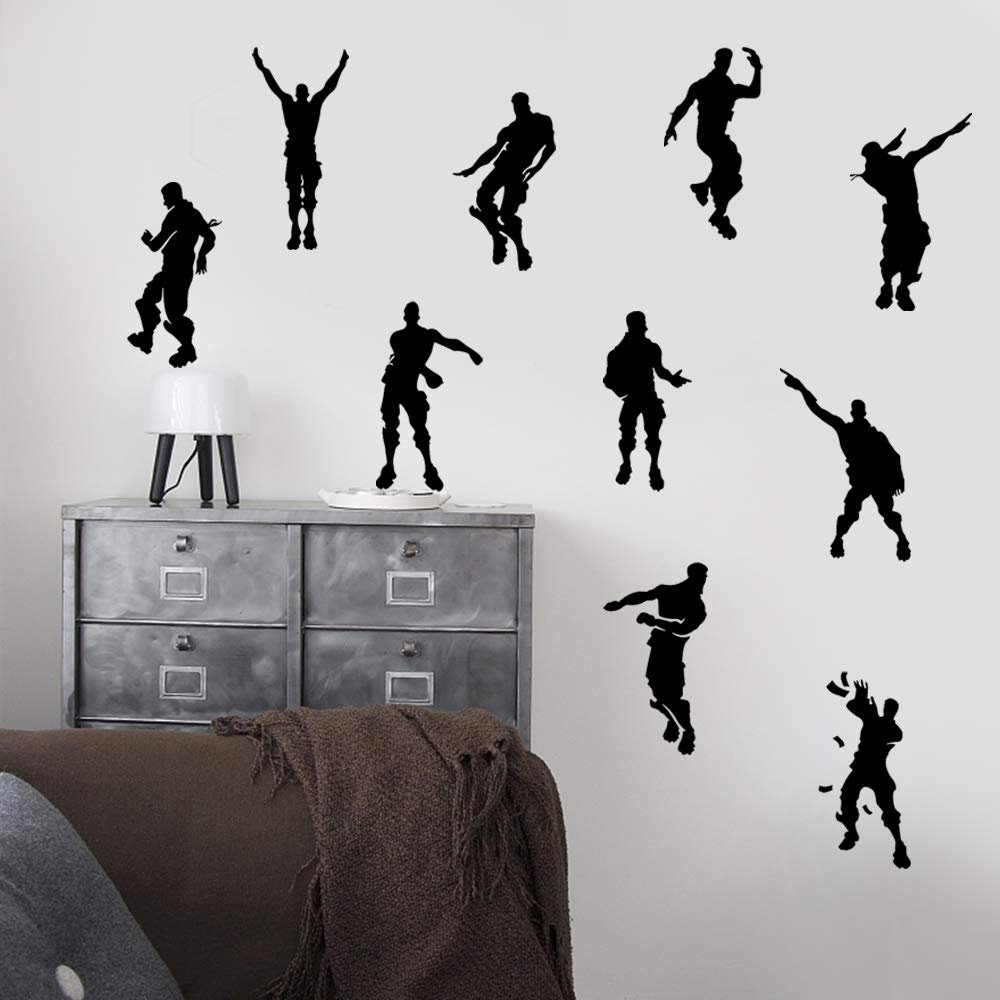 Video Game Wall Decal Wall Sticker, Gamer Wall Decal Peel & Stick Poster Decals Floss Dancing Game Nursery Kids Room Game Stickers