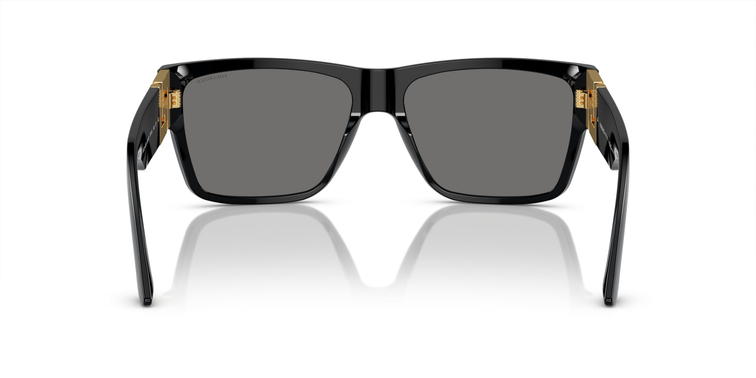 Versace Man Sunglasses Black Frame, Dark Grey - Polar Lenses, 59MM