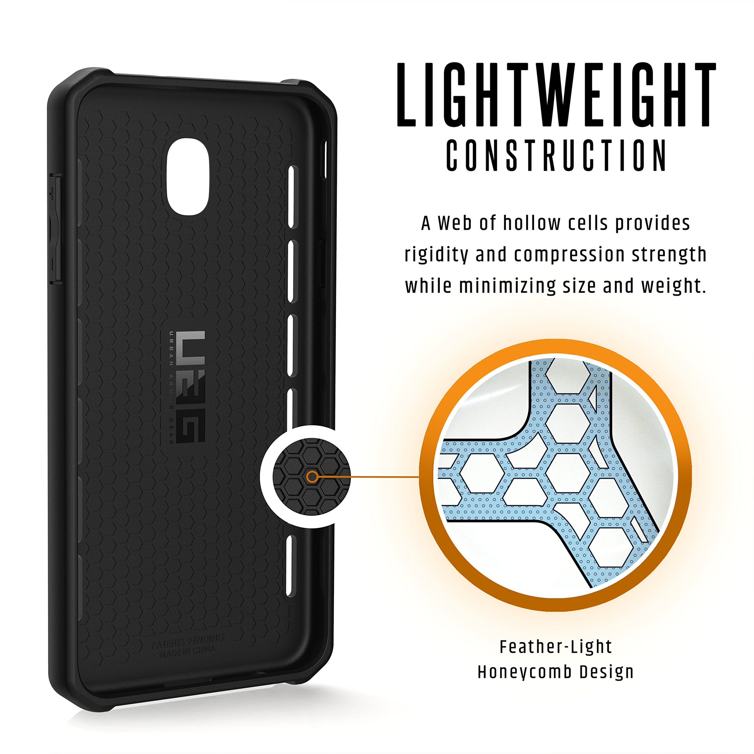 URBAN ARMOR GEAR UAG Samsung Galaxy J7 (2018) Outback Feather-Light Rugged [Black] Military Drop Tested Case