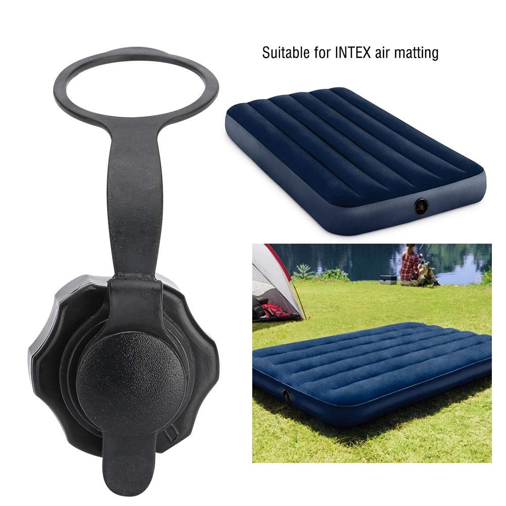 Wbestexercises 22mm Plastic Inflatable Air Valve, Bed Mattress Replacement Anti-Leak Valve Black