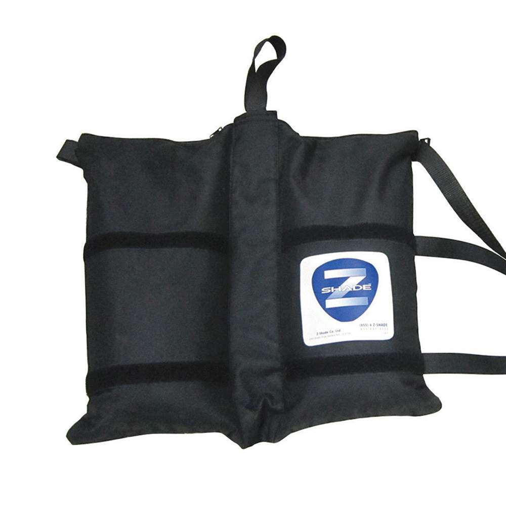 Z-Shade 4 Instant Outdoor Canopy Tent Shelter Wrap Around Leg Weight Bags with Hook and Loop Straps for Securing Down Tents, Black