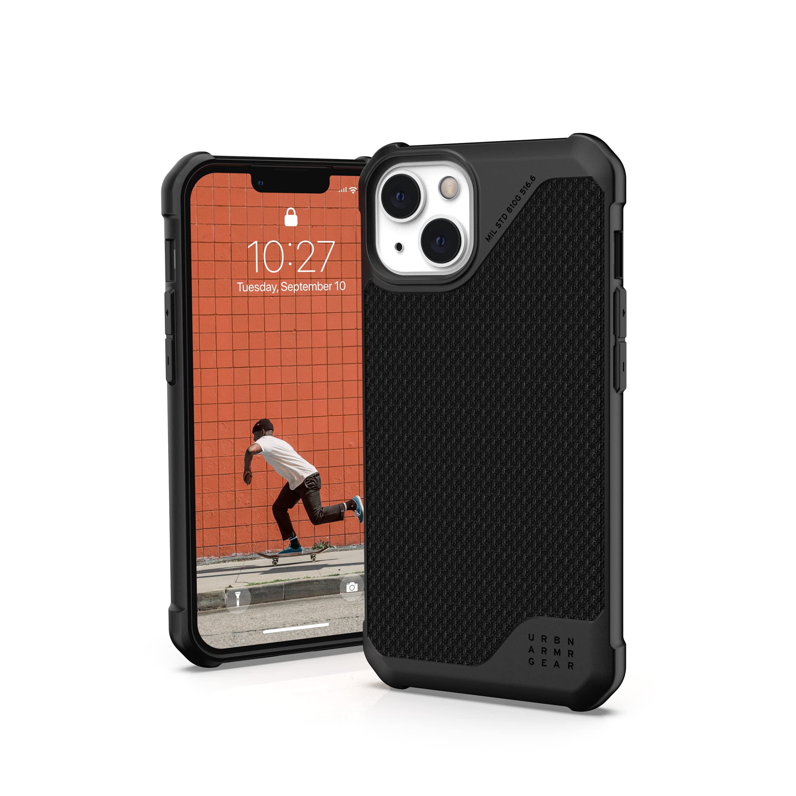 URBAN ARMOR GEAR UAG Designed for iPhone 13 Case Kevlar Olive Feather-Light Heavy Duty Shockproof Slim Rugged Metropolis LT. Protective Cover, [6.1 inch Screen]