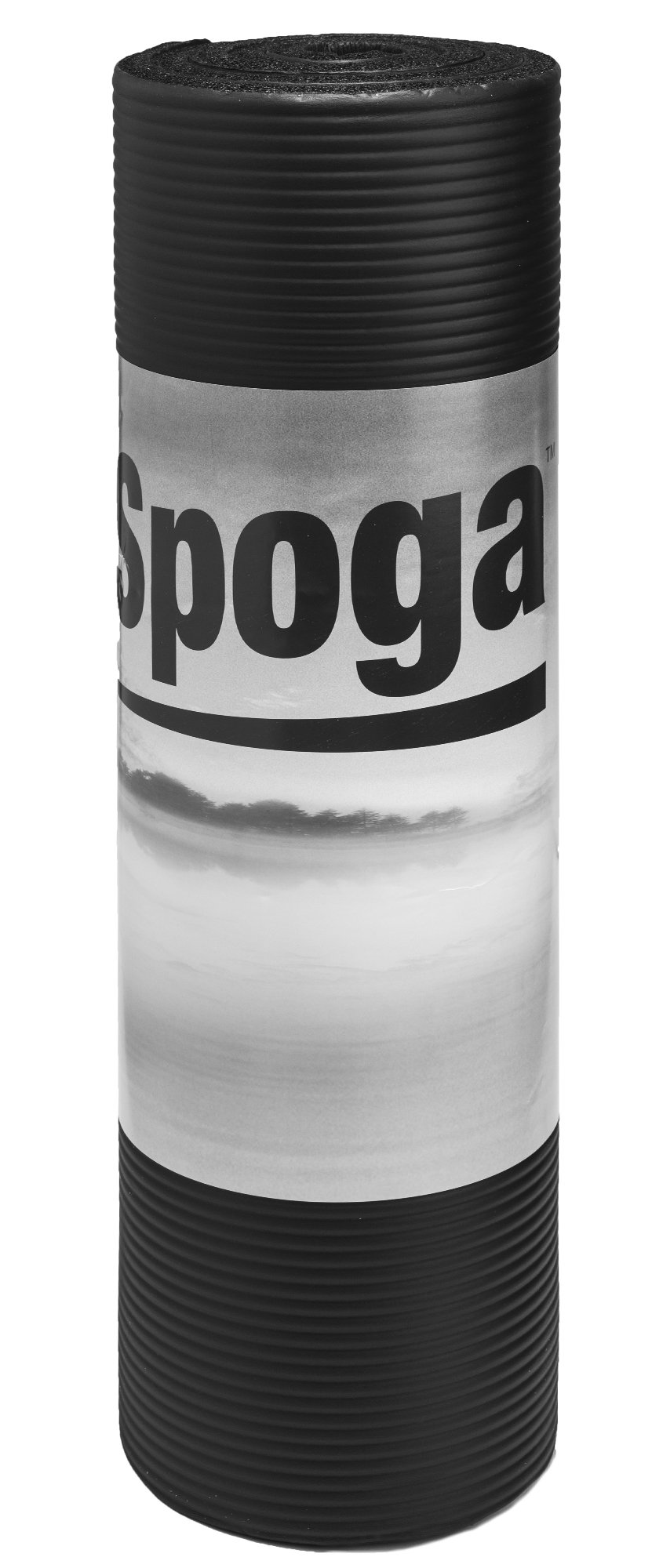 Spoga, Premium 5/8-inch Extra Thick 71-inch Long High Density Exercise Yoga Mat with Comfort Foam and Carrying Straps , Black