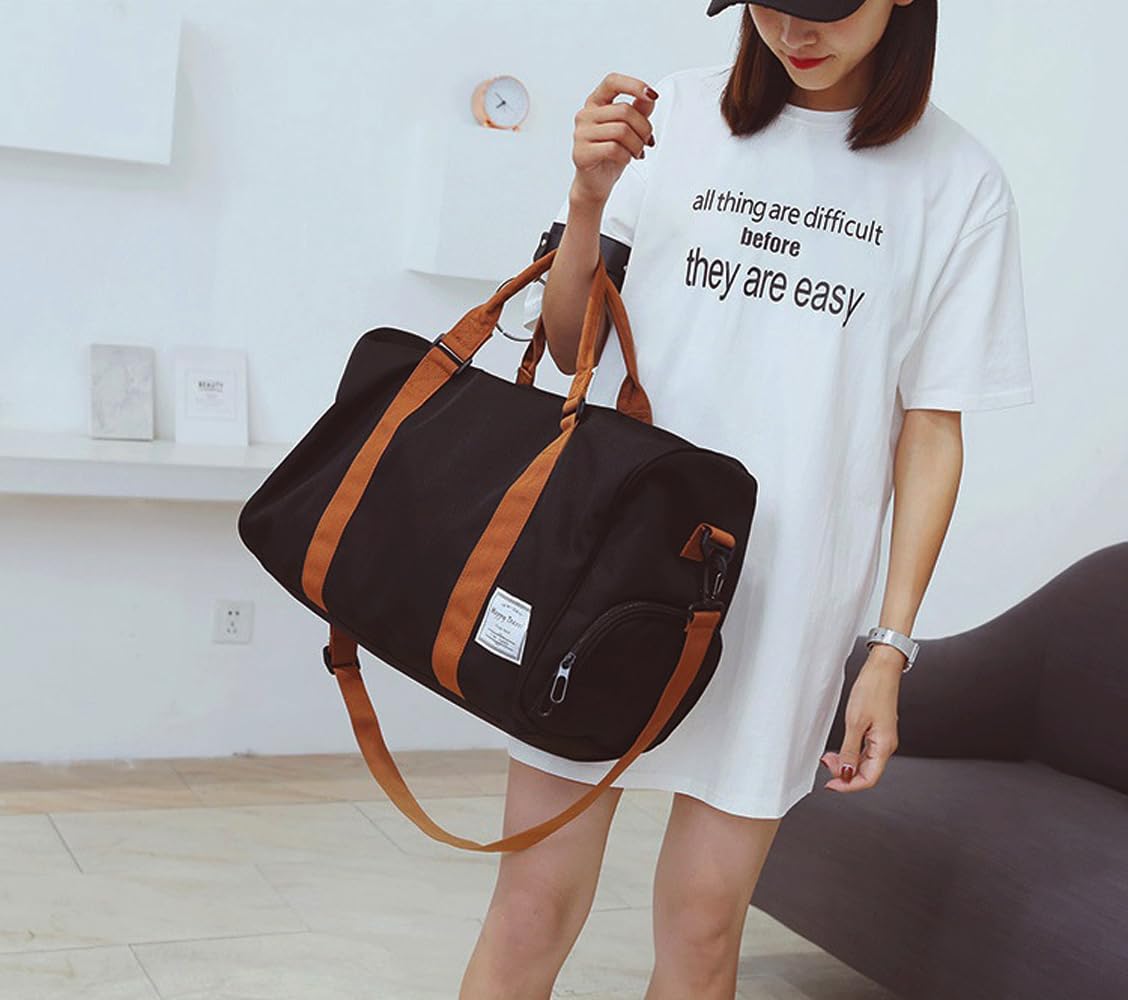 Weekender bag travel bag Gym bag with shoe compartment carry on bag tote bag for women