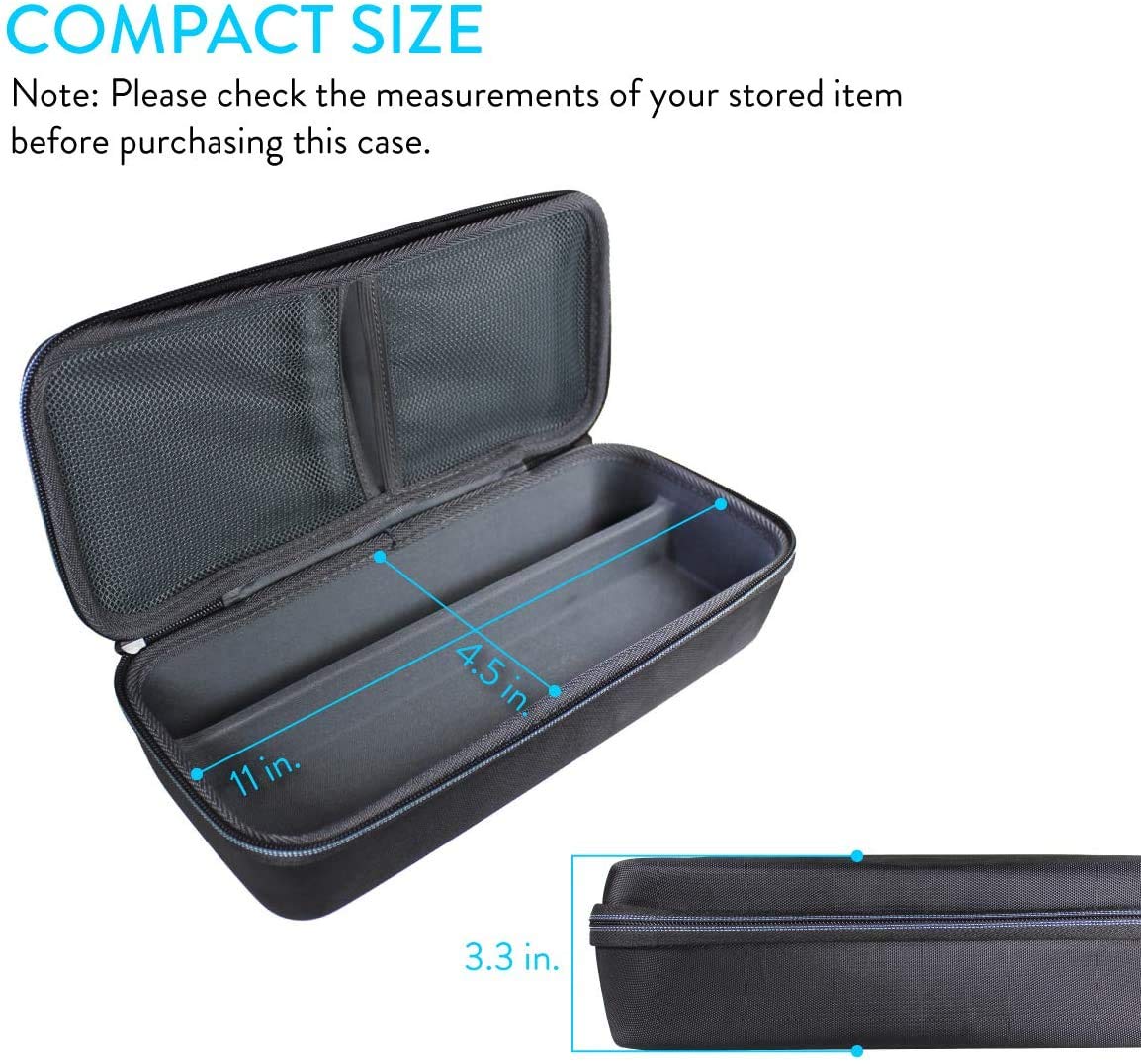 TUDIA EVA Empty Carrying Case for Hot Wheels Track and Cars, Hard Storage Travel Portable Case Bag [Case ONLY, Hot Wheels NOT included]