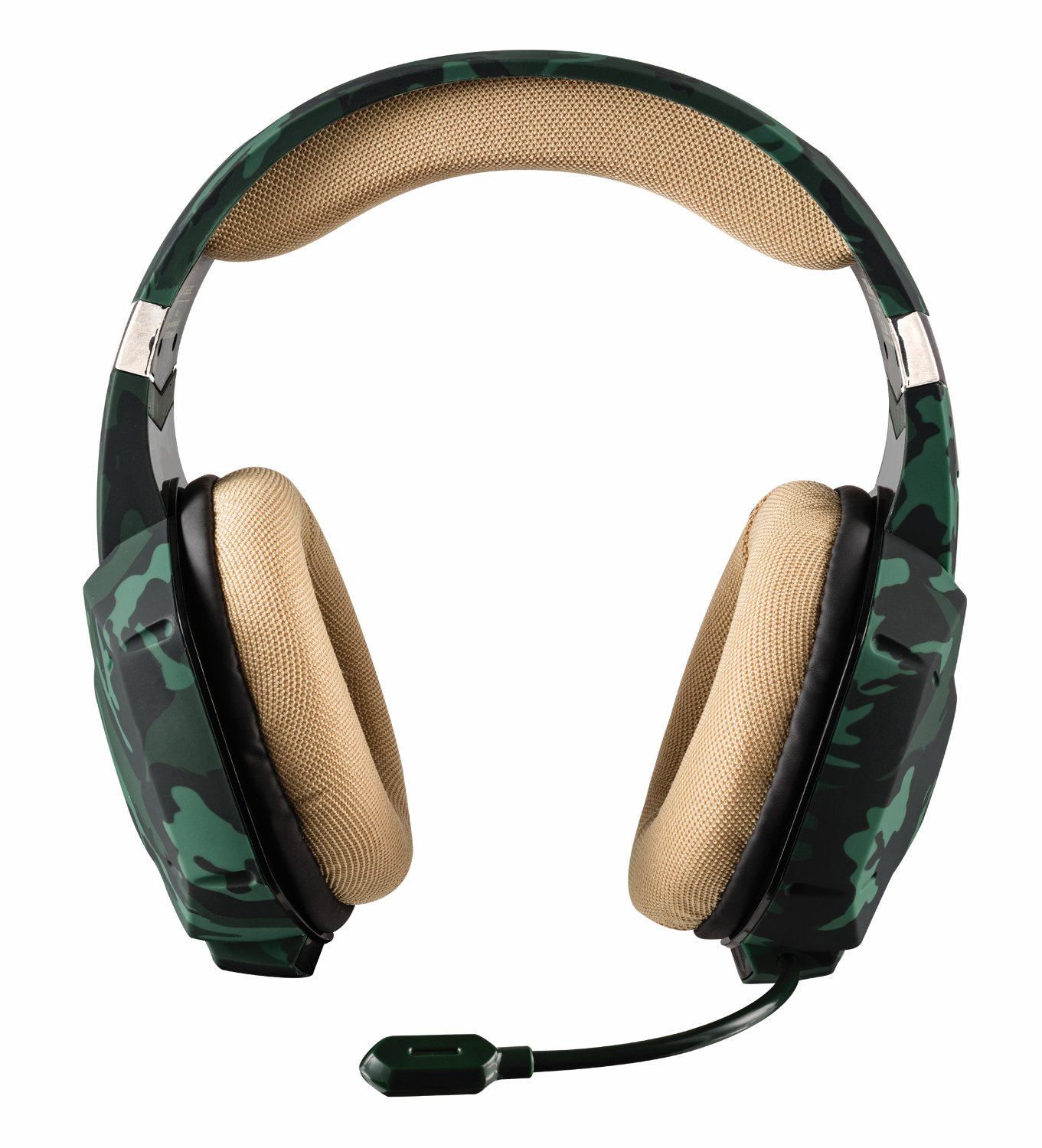 Trust Gaming GXT 322C Dynamic Gaming Headset for PC, Playstation 4 & Xbox One (Controller with 3.5mm Jack) Green Camouflage