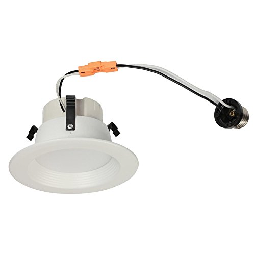 Westinghouse 5054000 65-Watt Equivalent 4-Inch Recessed LED Downlight Dimmable Daylight with Medium Base, White Trim