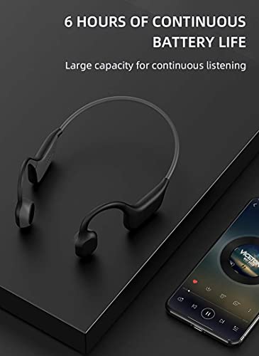 YouTin Bone Conduction Headphones Wireless Bluetooth Headset with Microphones Open Earphone