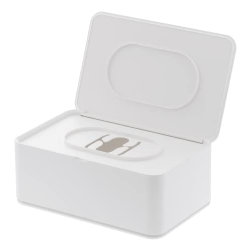 Yamazaki Home Smart Wet Tissue Case - Flushable Wet Wipes Holder Dispenser Storage Box Container For Bathroom - Abs Plastic