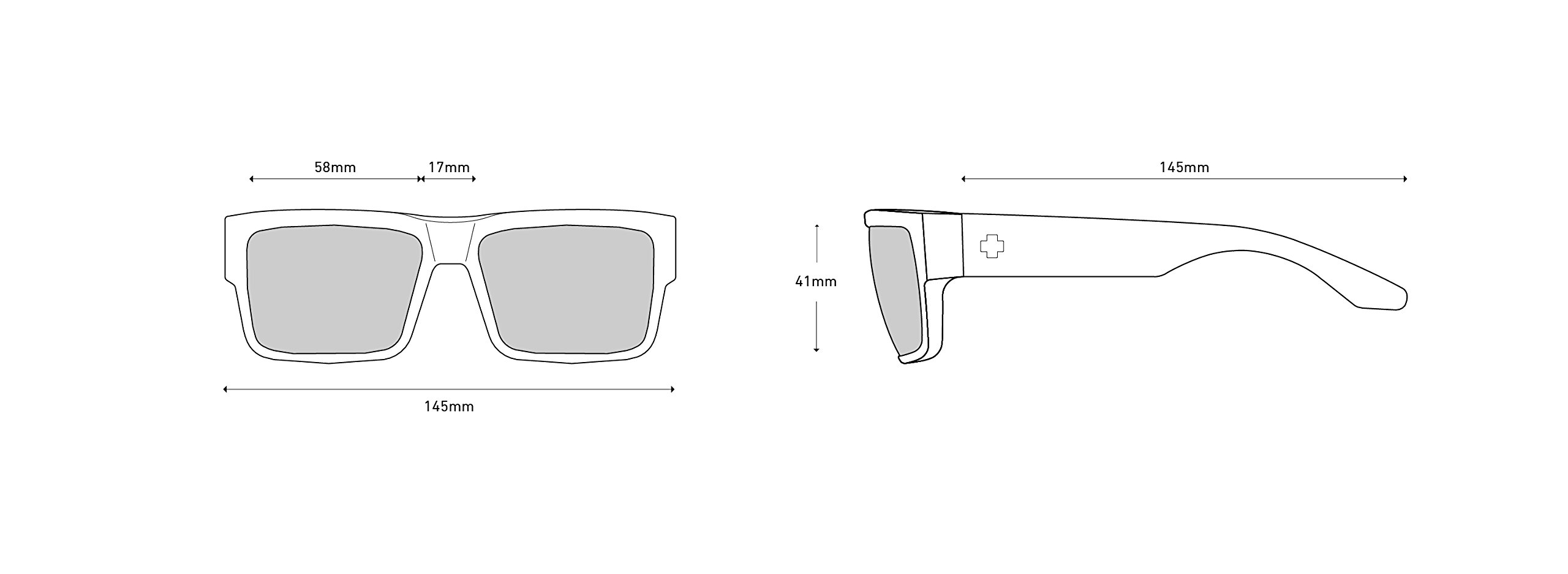 Spy Optic Cyrus Sunglasses, Black/Happy Gray/Green, 58 mm