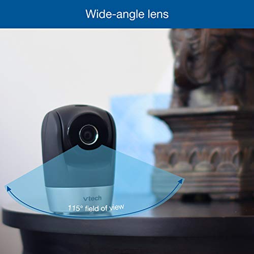 VTech VC9511 Wi-Fi IP Camera with 1080p Full HD, Remote Pan & Tilt, Free Live Streaming, Free motion-detected recording, Automatic Infrared Night Vision & Smart Security Alarm