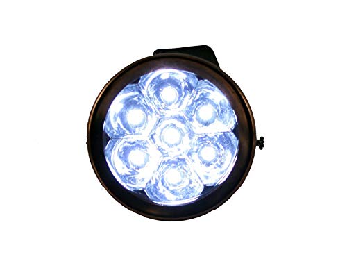 Zeda Retro Black & Copper LED Headlamp - Vintage Battery Powered Headlight for Motorized Bike