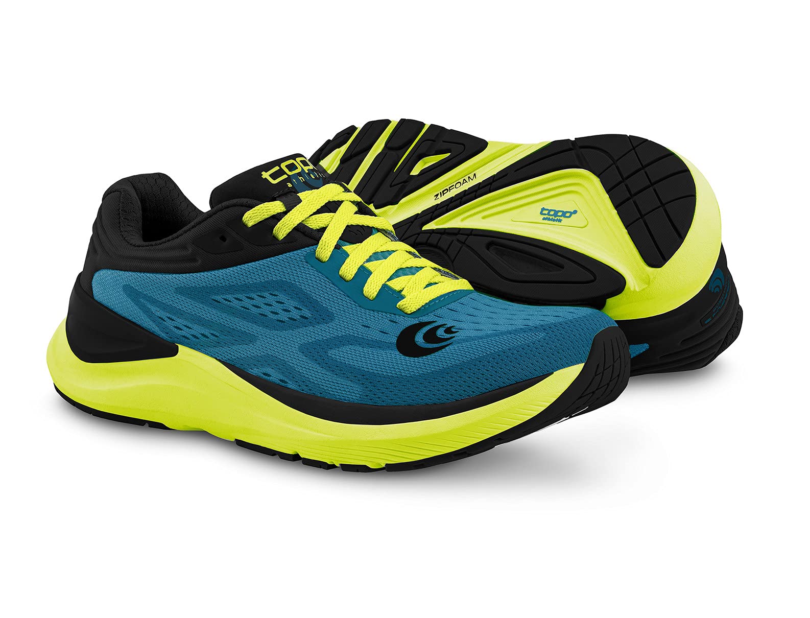 Topo Athletic Men's Ultrafly 3 Breathable Road Running Shoes, Ocean/Green, Size: 11.5