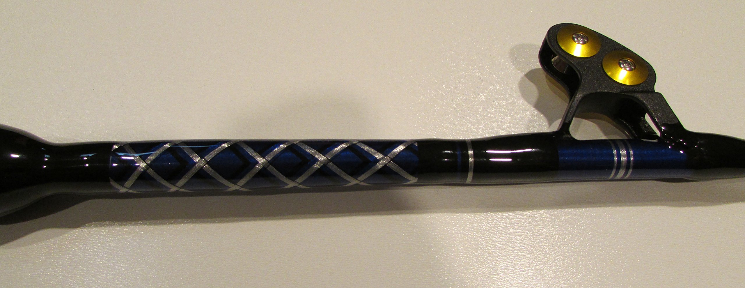 Xcaliber Marine Offshore Series 80lb Saltwater Deep Drop Swivel Tip Trolling Rod(Blue & Silver)