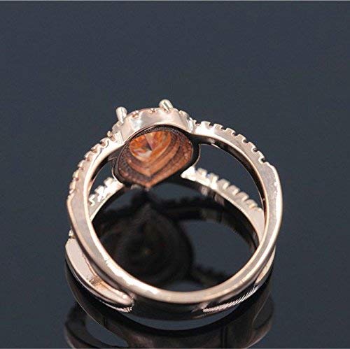 Uloveido Women Specific Hollow Design Rings Size 9 with Rose Gild Color for Wedding Girls Y120-9